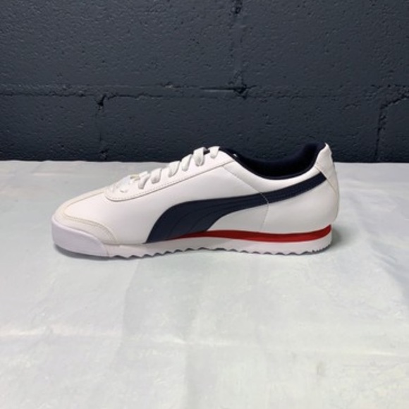 Puma | Shoes | Red White And Blue Roma Sneakers | Poshmark